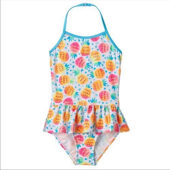 SO | Swim | Girls One Piece Pineapple Swimsuit Sizes 4 56 | Poshmark